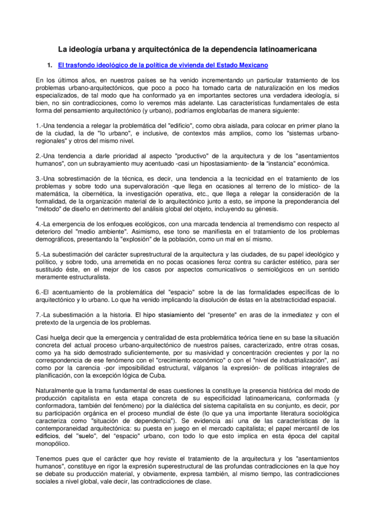 Contexto Urbano Arquitectura - Y Arquitectura